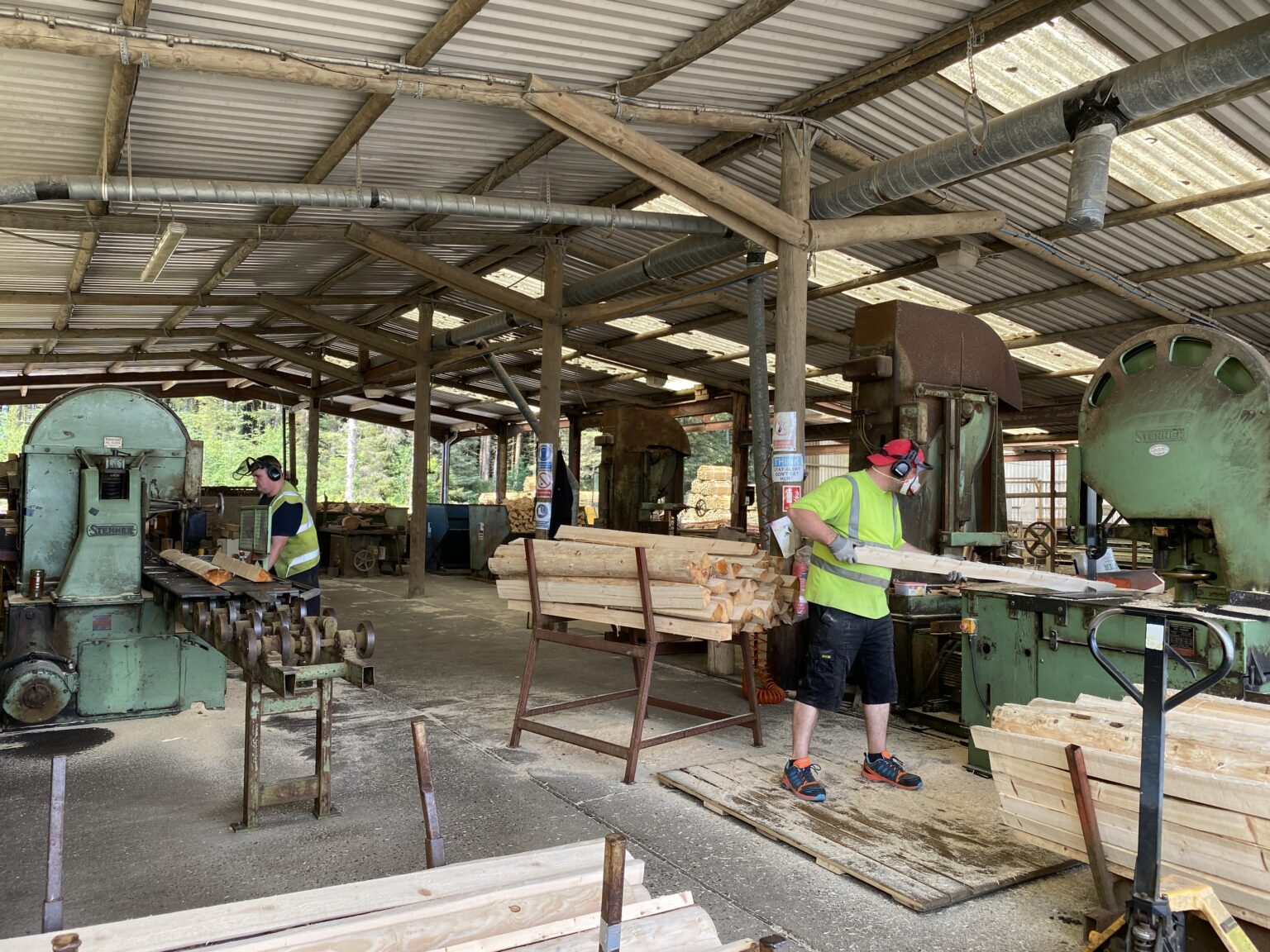 Glasfryn Fencing and Sawmill | From Seed To Sawmill | Forest Machine ...